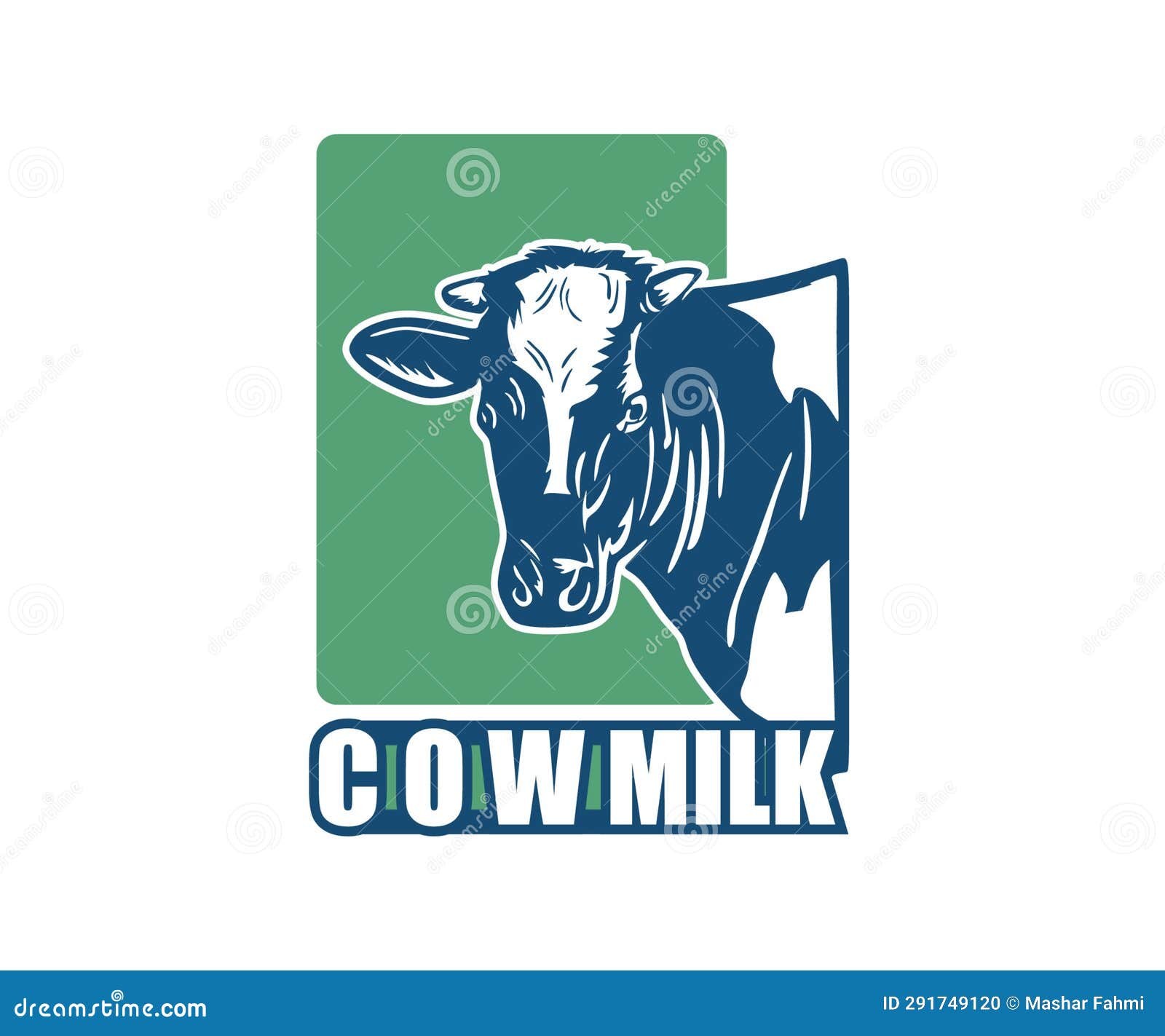 YOUNG HEALTHY COW MILK LOGO Stock Vector - Illustration of perfect ...