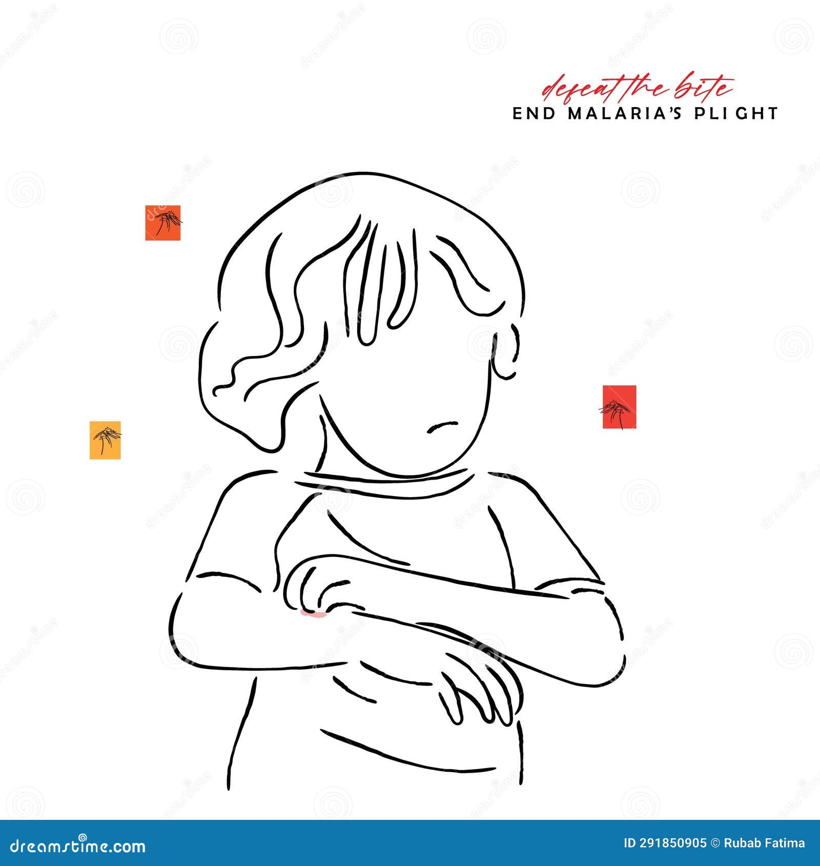 Itch Scratch Cycle Hands Illustration. Dry, Dermatitis And Atopic ...