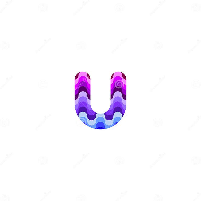Alphabet Initials Logo U and UU Stock Vector - Illustration of abstract ...