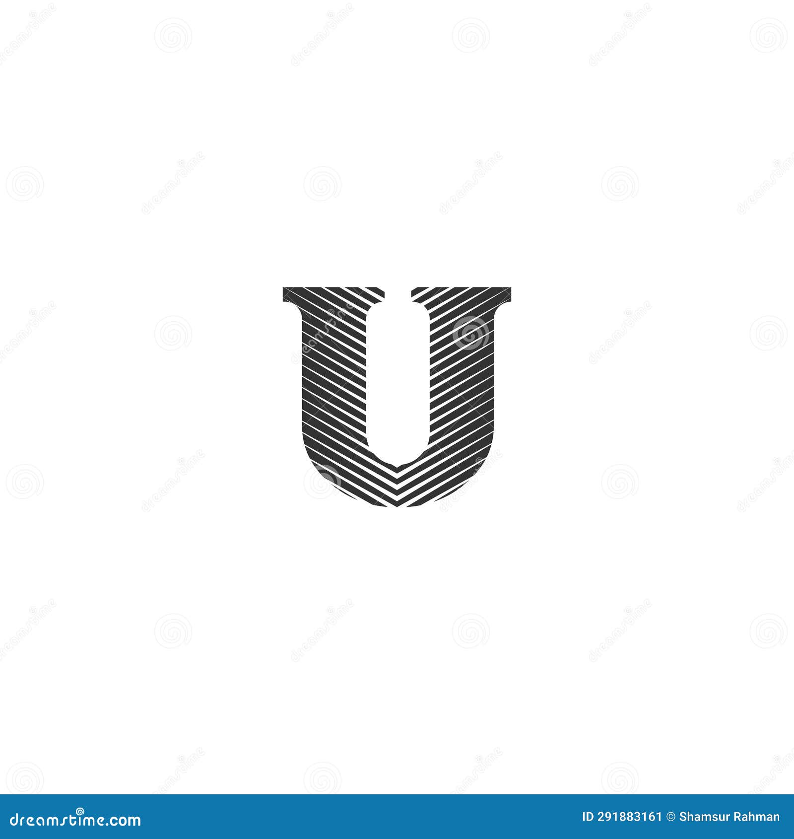 Alphabet Initials Logo U and UU Stock Vector - Illustration of abstract ...