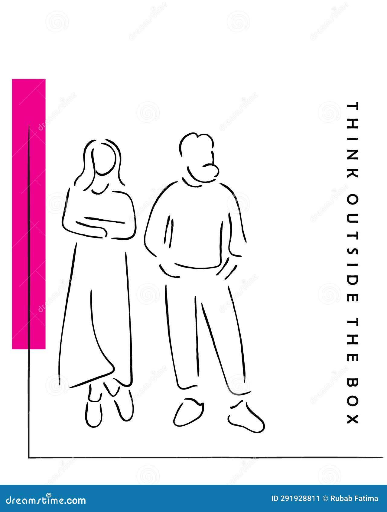 Think Out of the Box stock vector. Illustration of creativity - 291928811