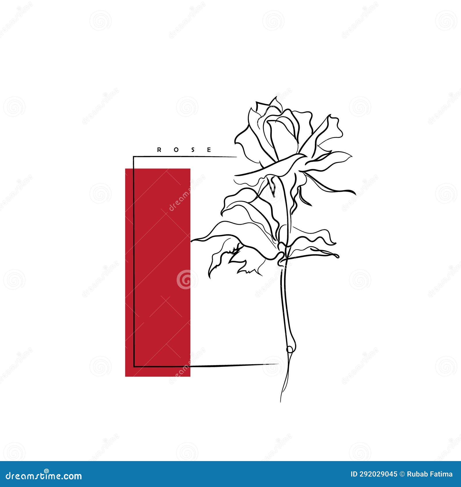 Blood Rose stock illustration. Illustration of vector - 292029045