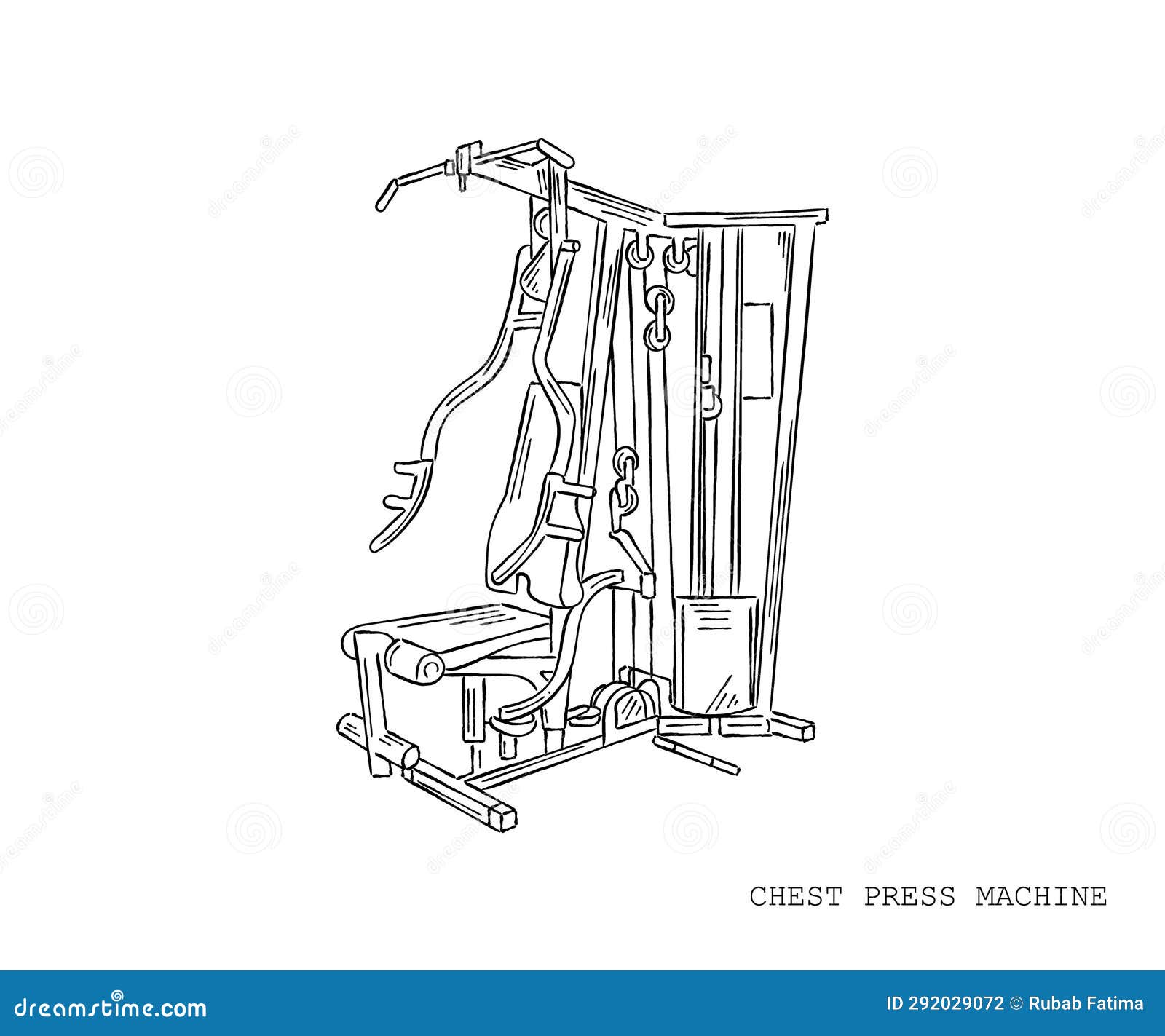 Gym Equipments stock illustration. Illustration of drawing - 292029072