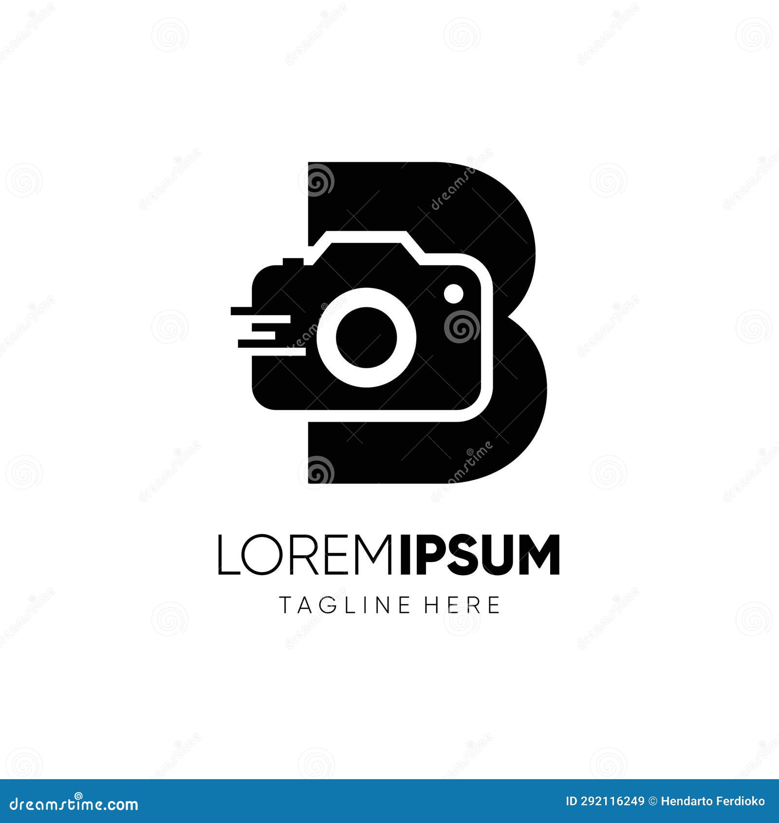 Letter B Initial Photography Logo Design Vector Icon Graphic Emblem ...