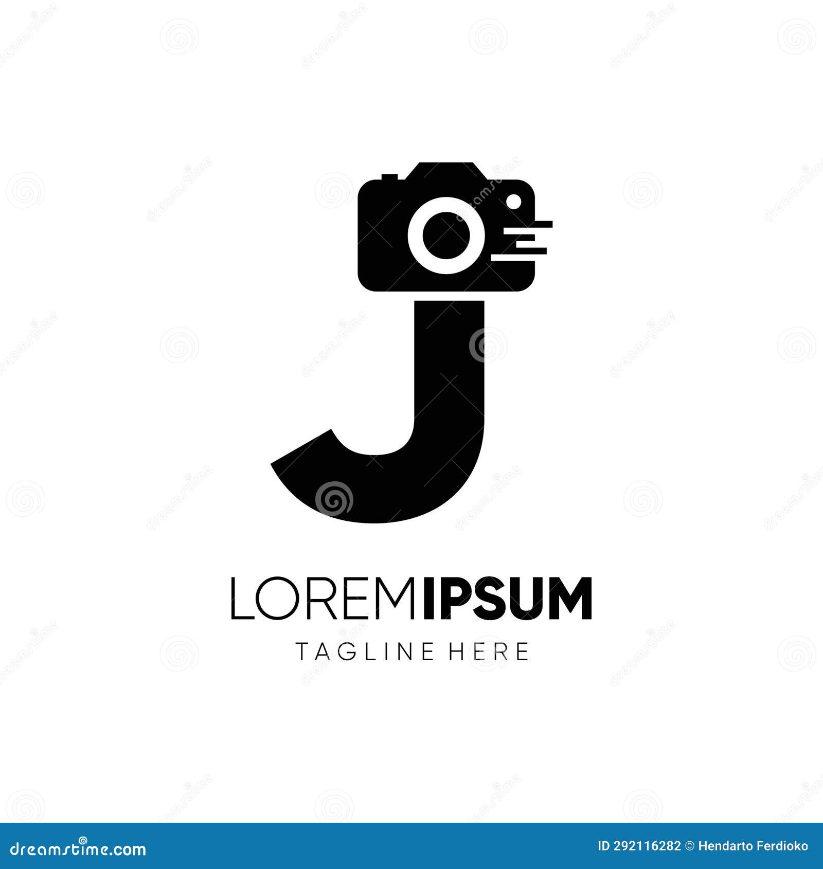 Letter J Initial Photography Logo Design Vector Icon Graphic Emblem ...