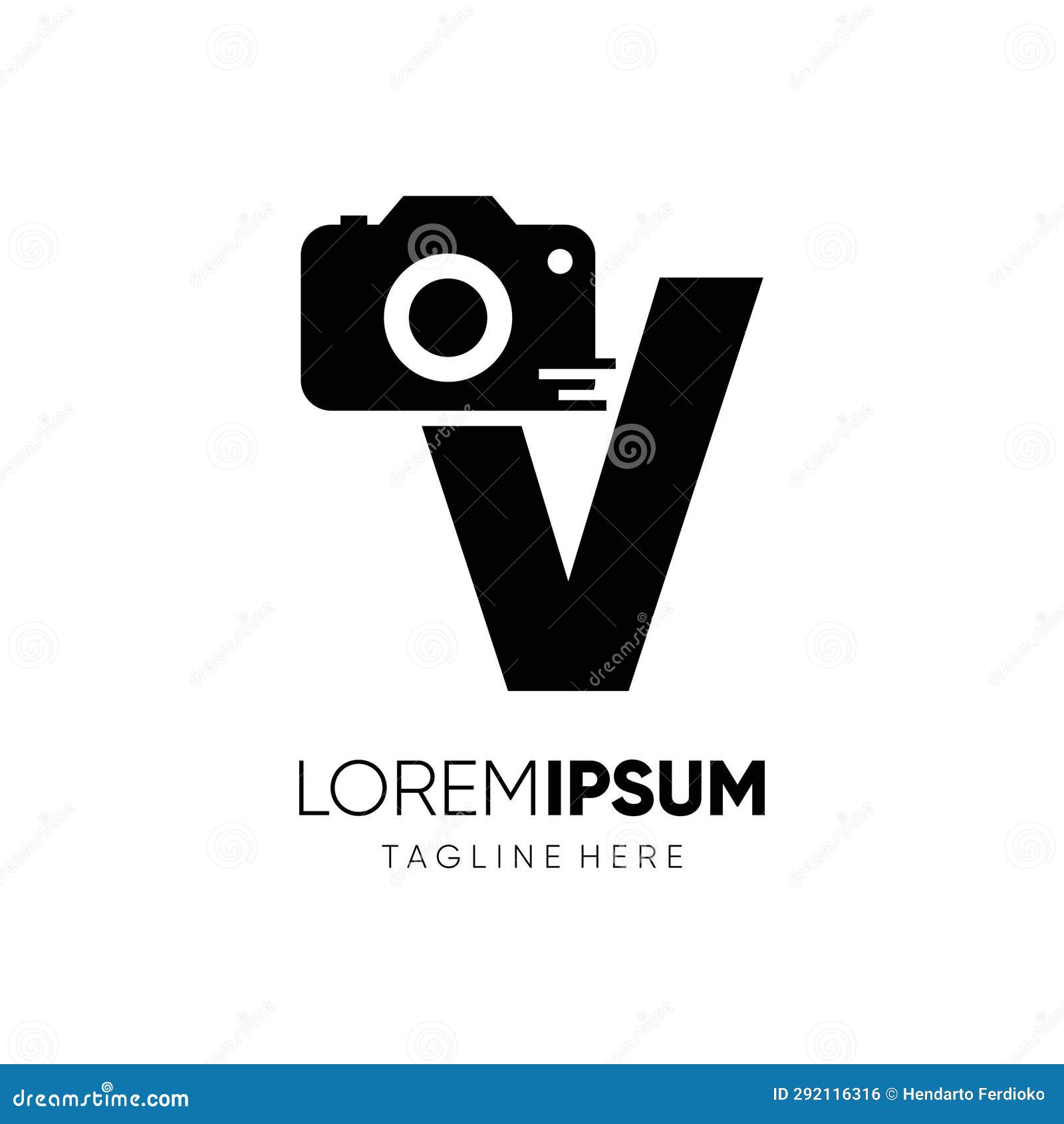 Letter V Initial Photography Logo Design Vector Icon Graphic Emblem ...