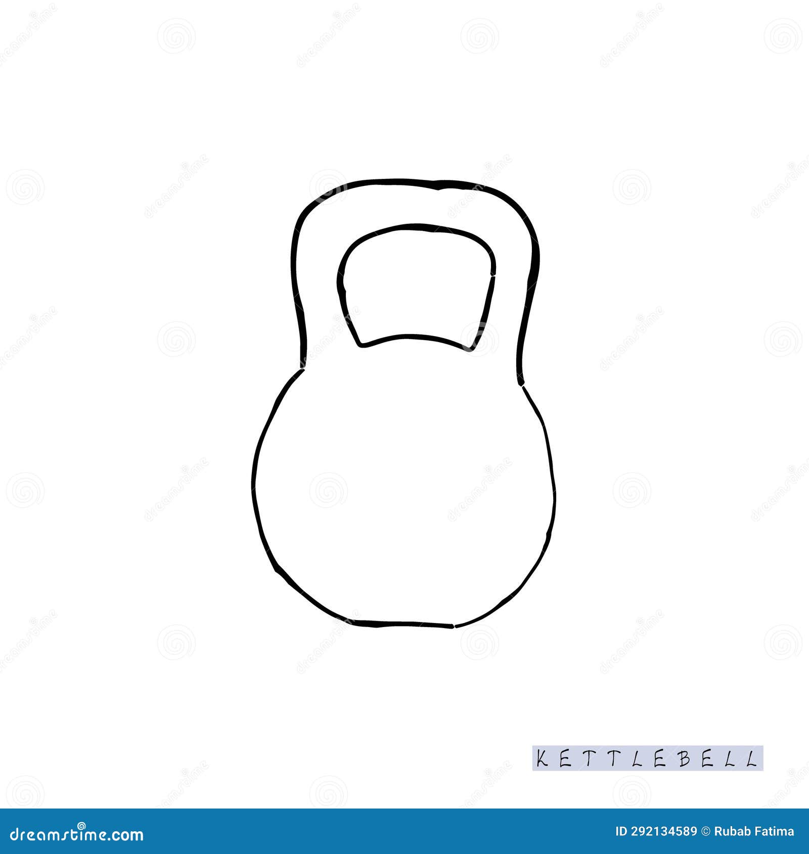 Kettle Bell stock illustration. Illustration of sketch - 292134589