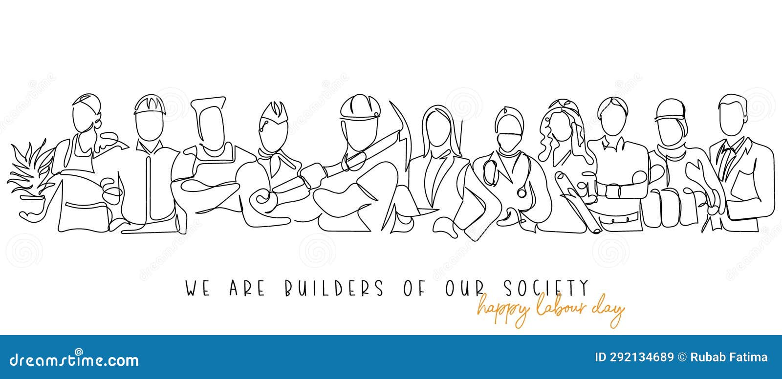 Happy Labour Day stock illustration. Illustration of concept - 292134689