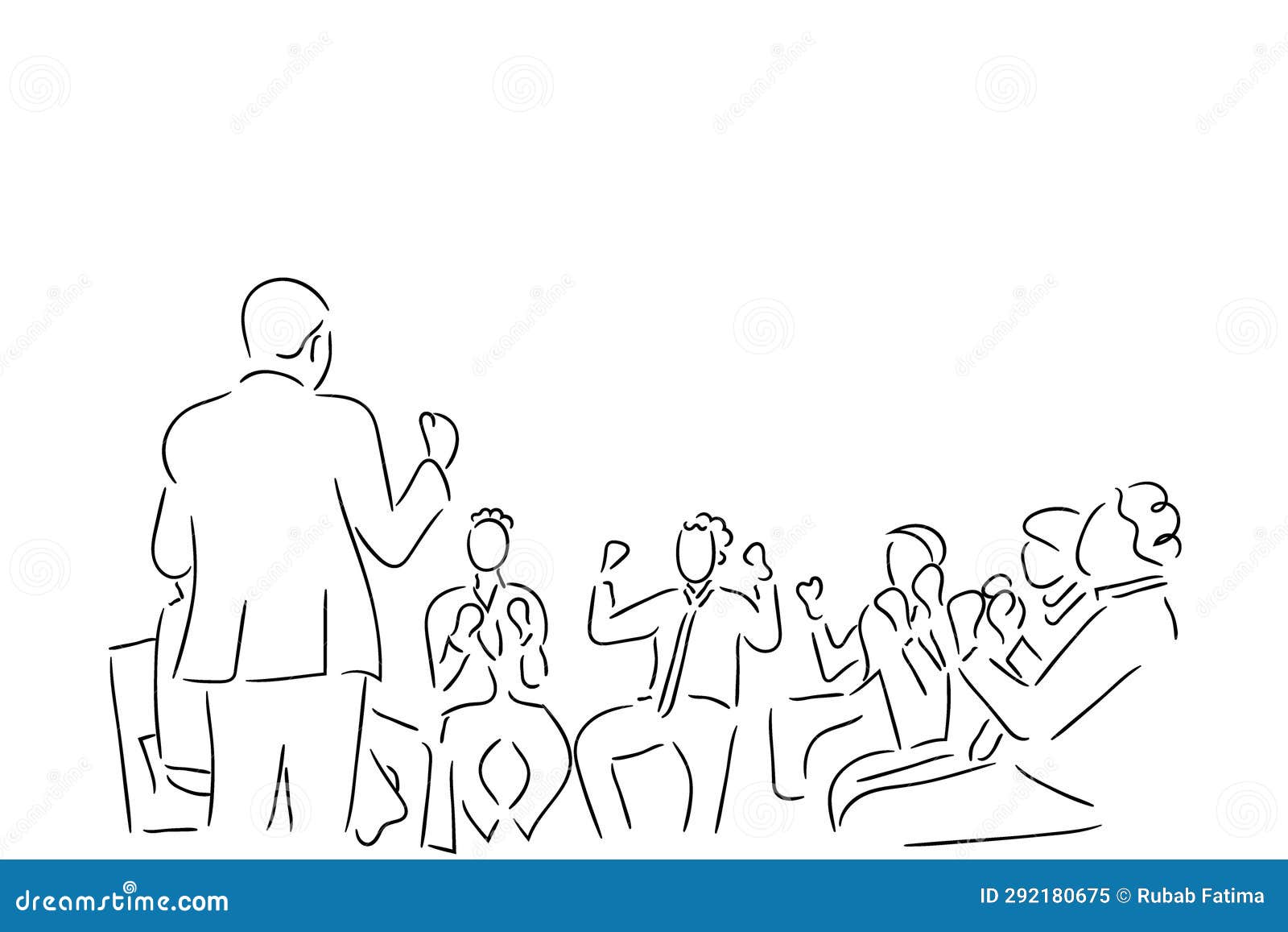 Businessman Delegates Authority To Other People. Distribution Of ...