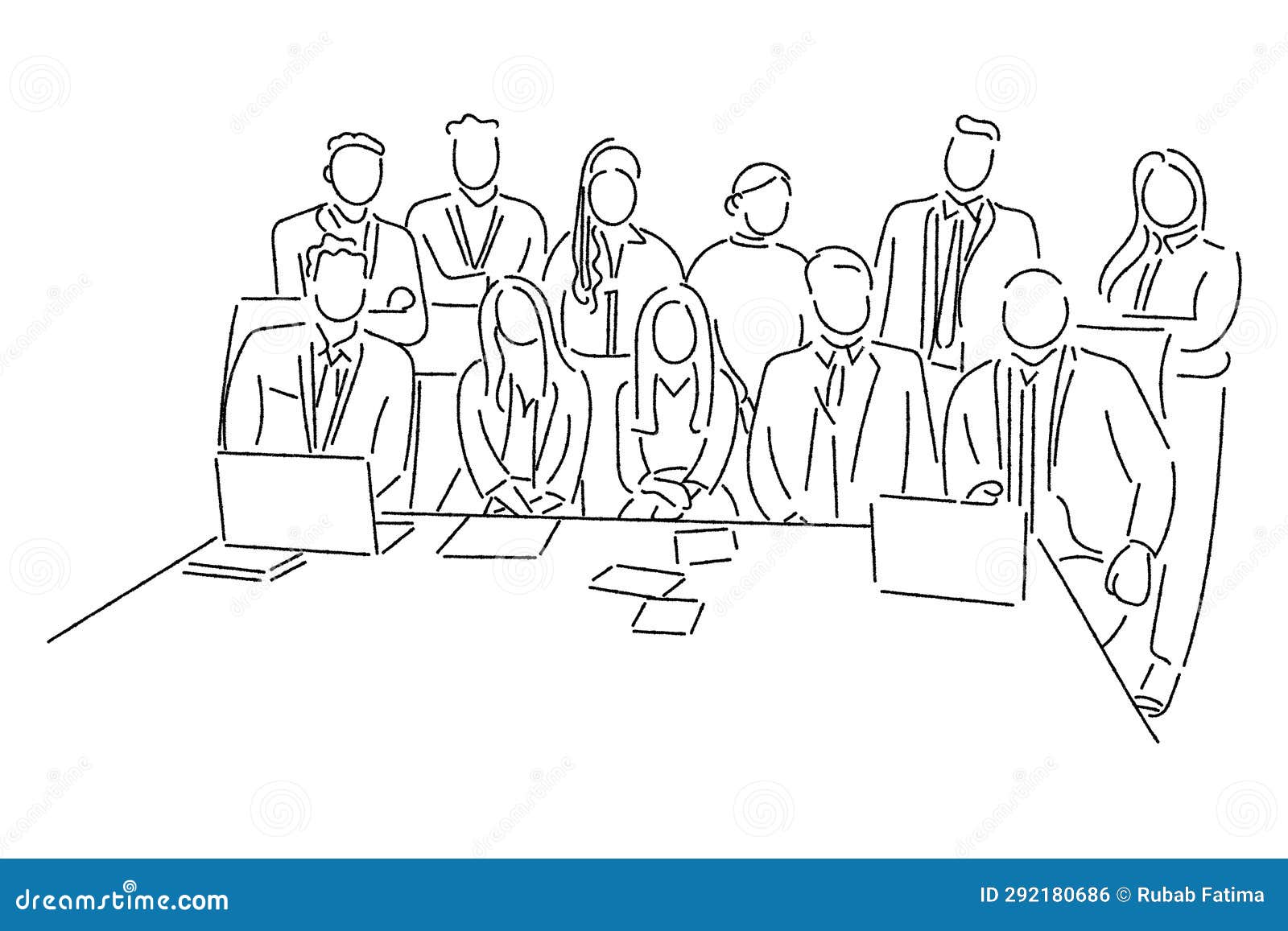 Businessman Delegates Authority To Other People. Distribution Of ...