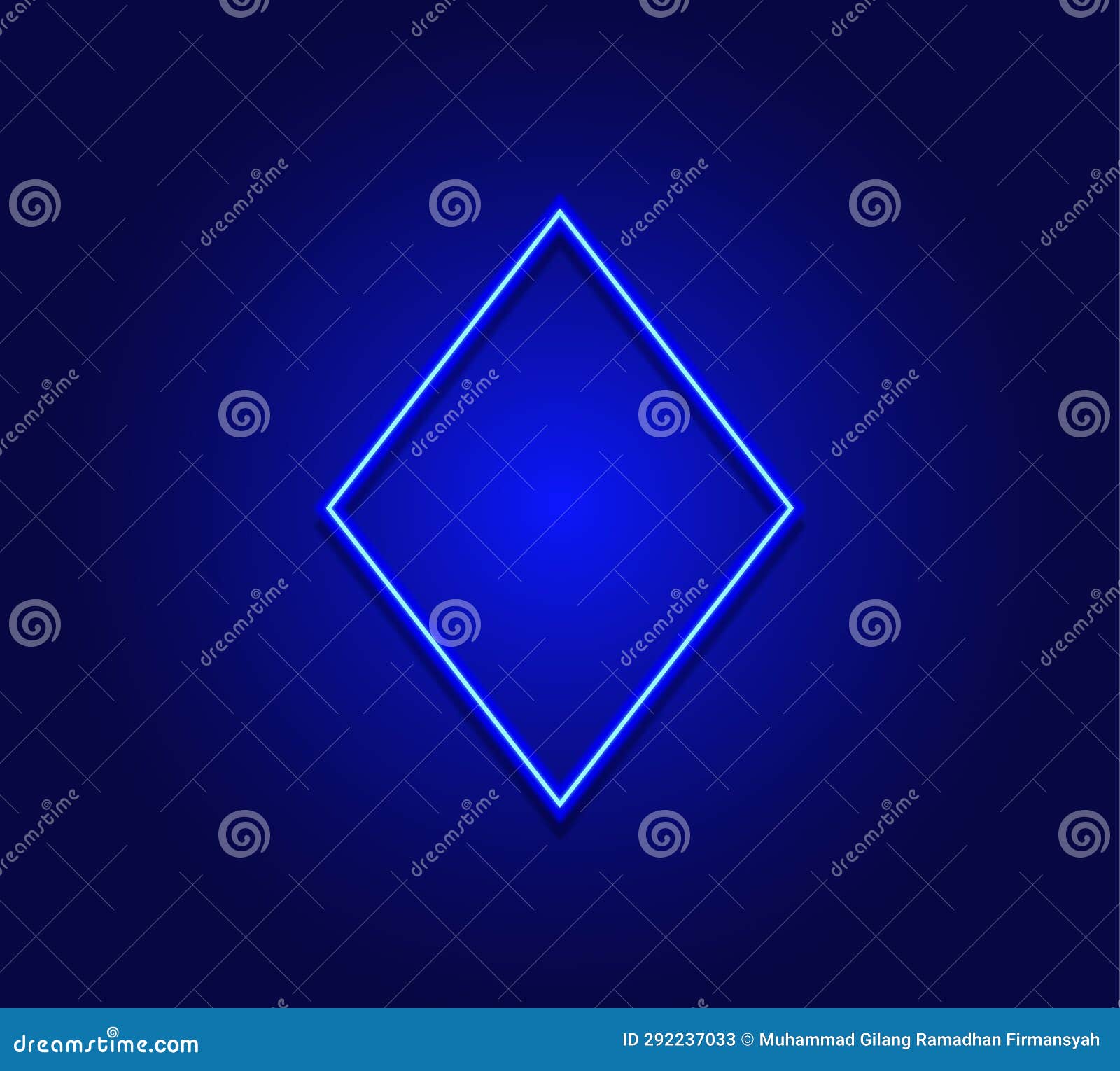 Blue Neon Diamonds Background Stock Vector - Illustration of gamble ...