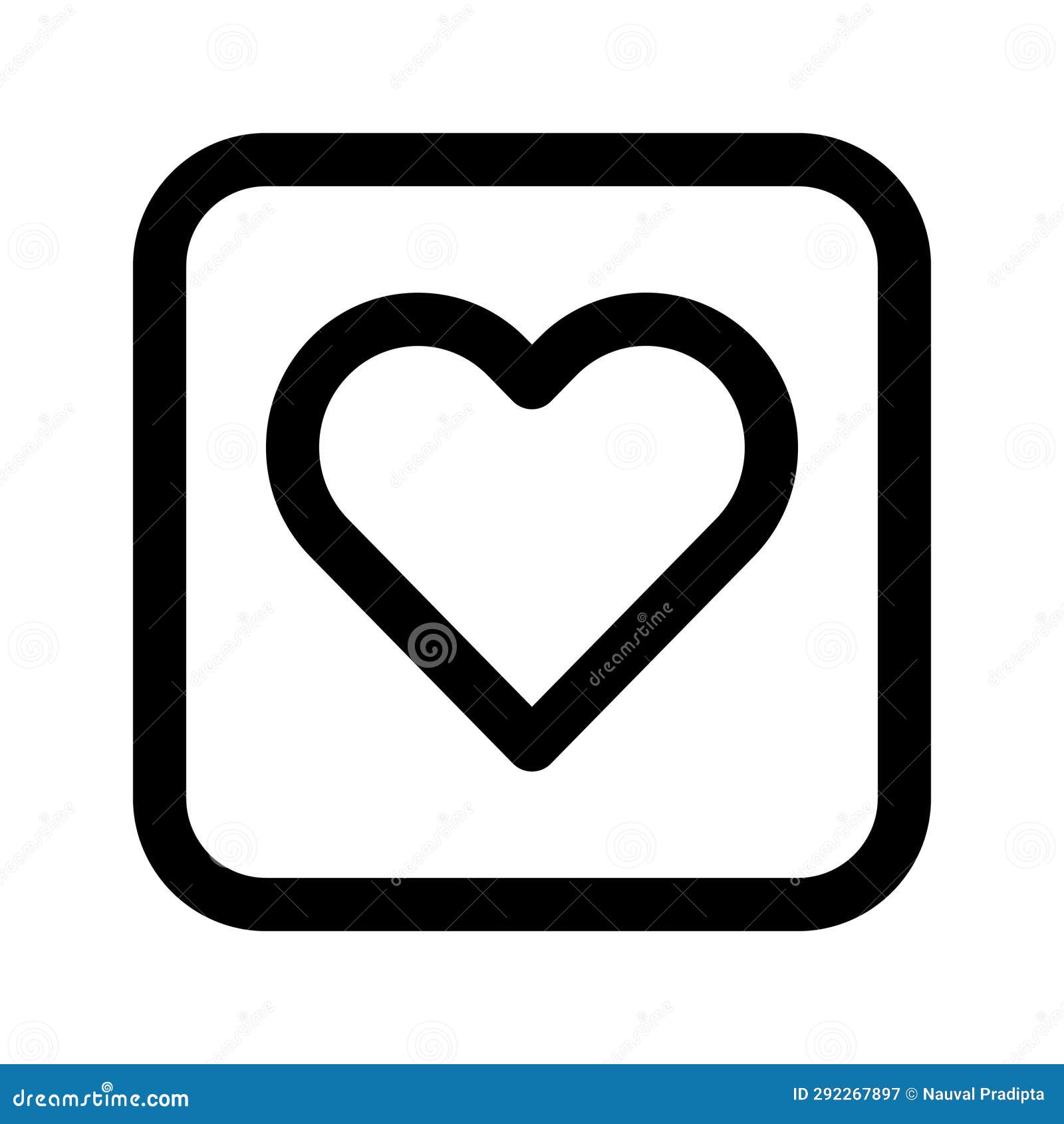 Like Outline Style Icon stock vector. Illustration of background ...