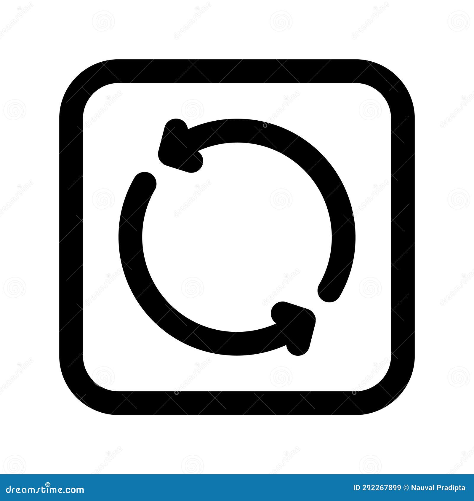 Loop Outline Style Icon stock illustration. Illustration of graphic ...