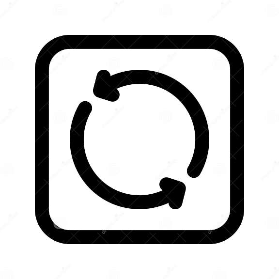 Loop Outline Style Icon stock illustration. Illustration of graphic ...