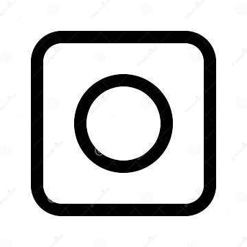 Recording Outline Style Icon Stock Vector - Illustration of multimedia ...