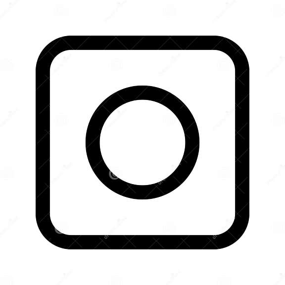 Recording Outline Style Icon Stock Vector - Illustration of multimedia ...