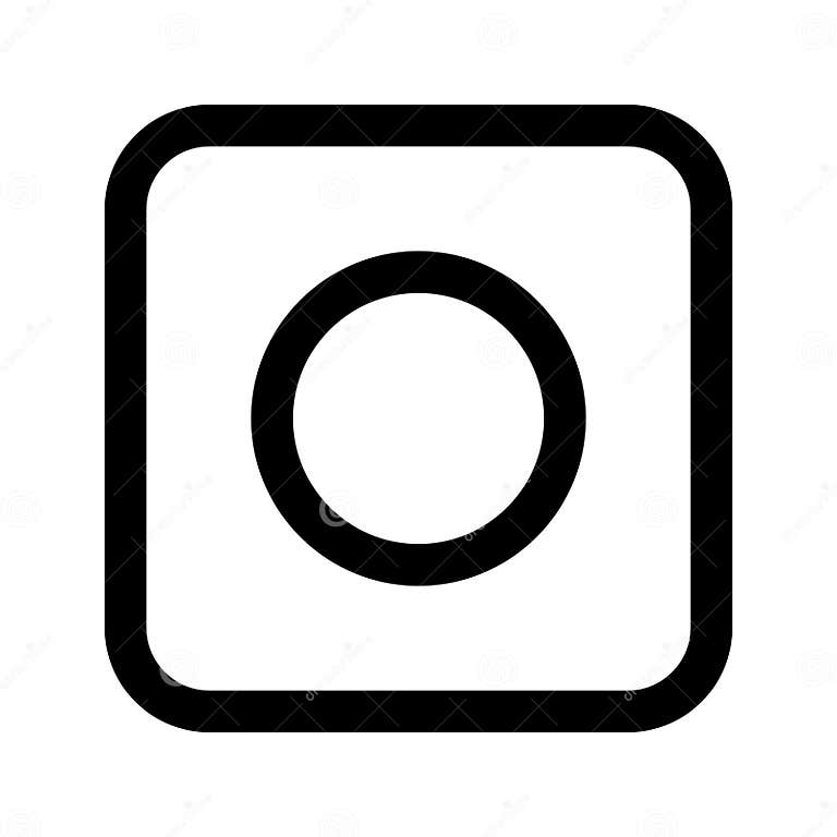 Recording Outline Style Icon Stock Vector - Illustration of multimedia ...