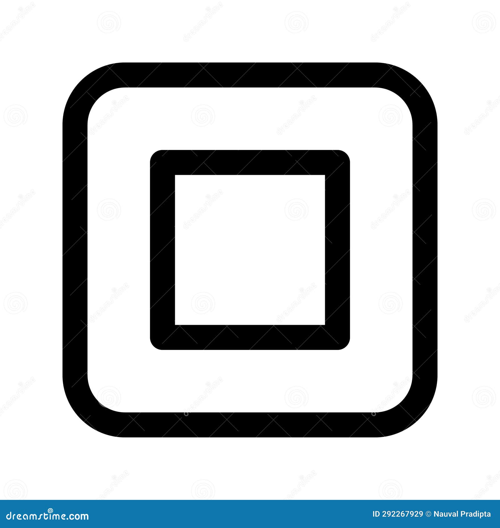 Stop Music Outline Style Icon Stock Vector - Illustration of design ...