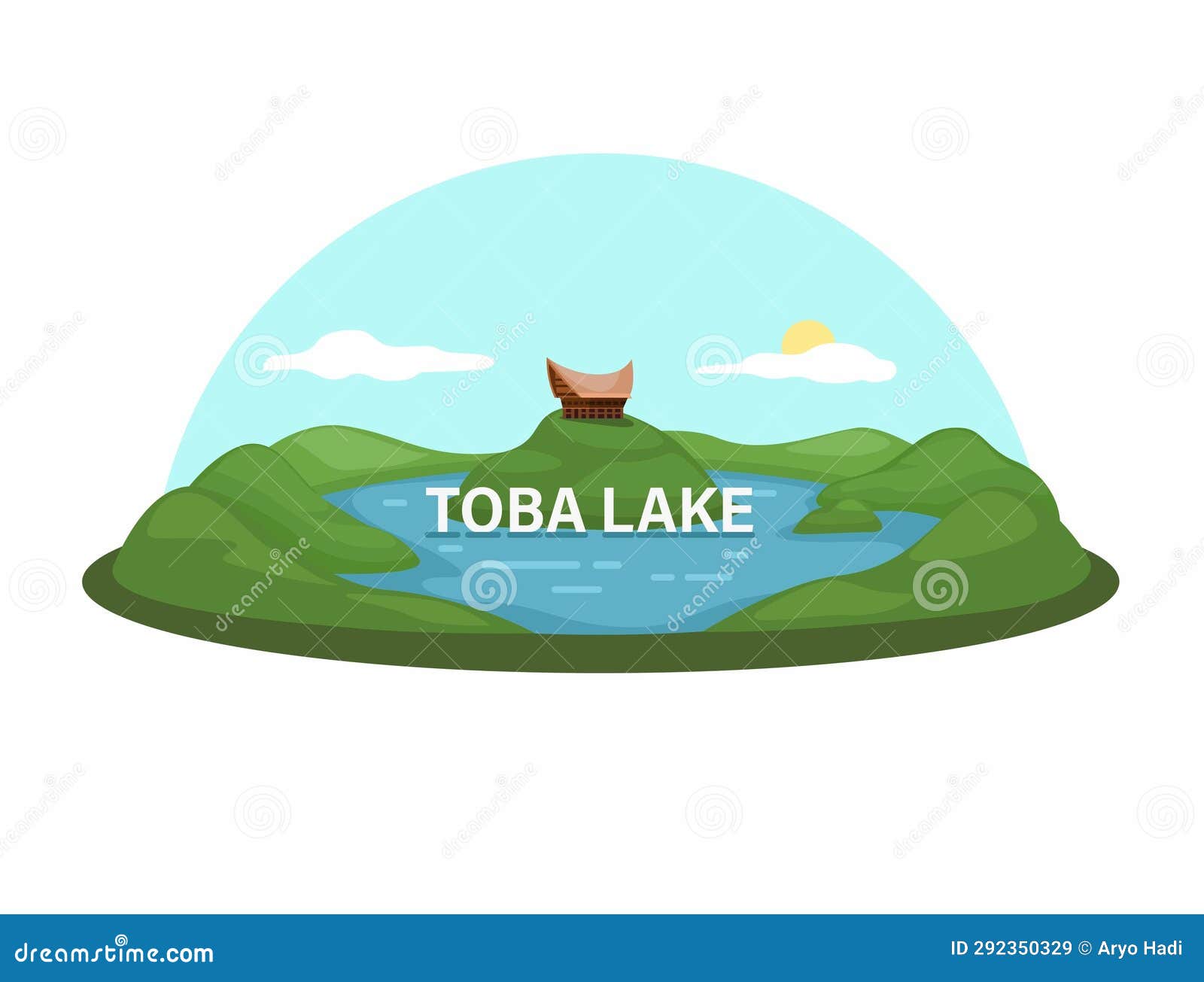 Lake Toba is a Large Natural Lake in North Sumatra, Indonesia Landmark ...