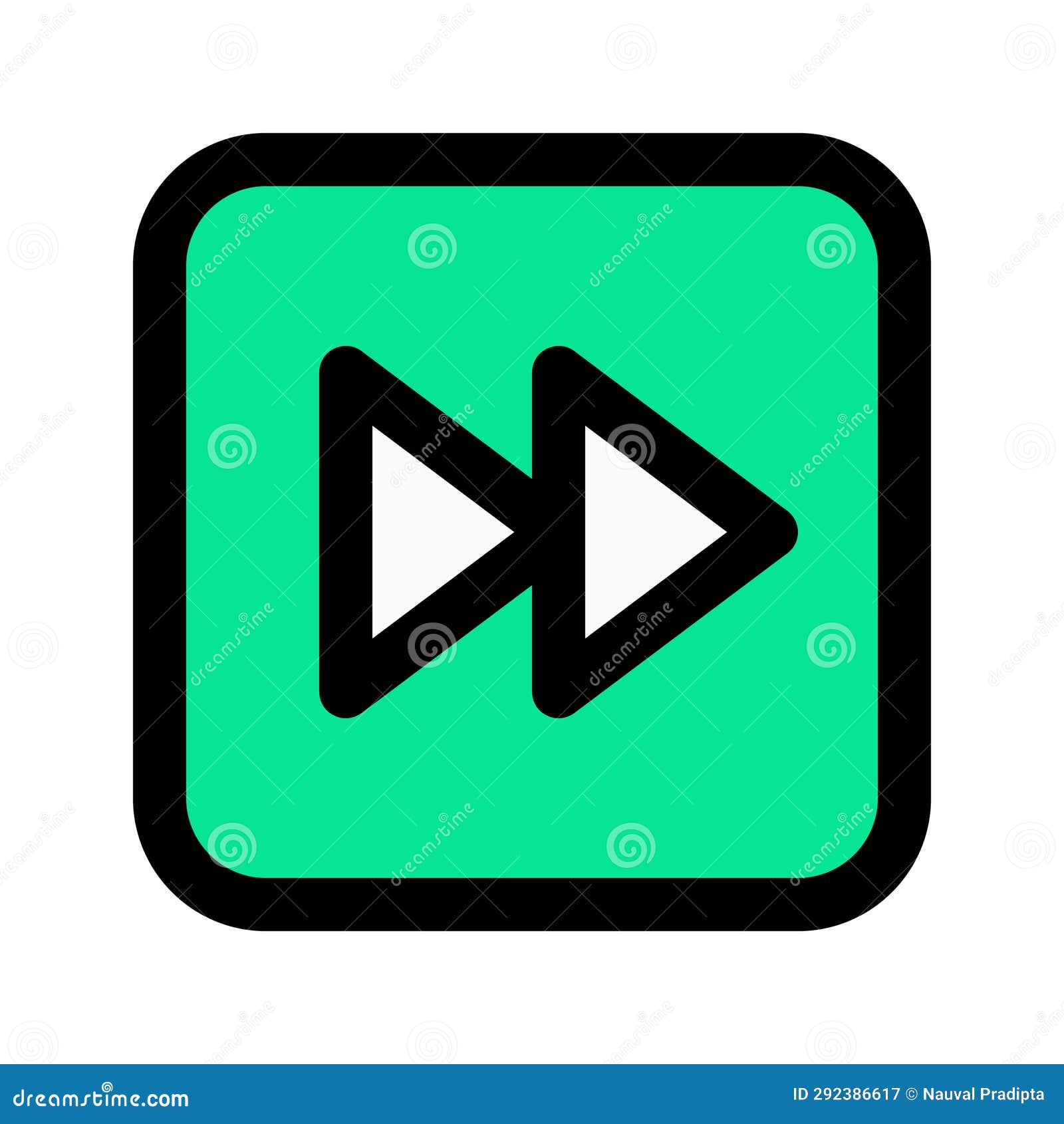 Forward Music Filled Line Style Icon Stock Vector - Illustration of ...