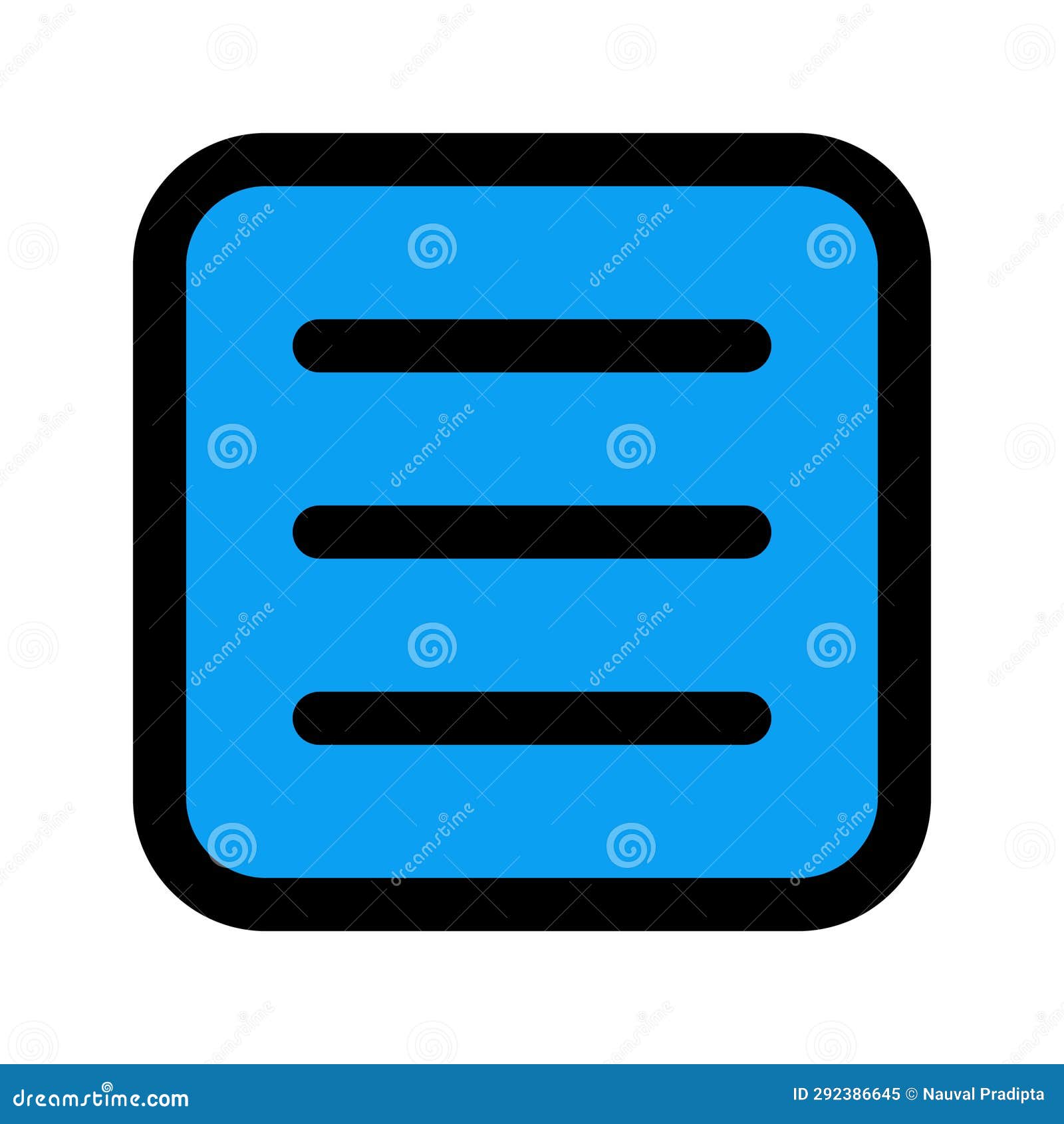 Menu Filled Line Style Icon Stock Vector - Illustration of page ...