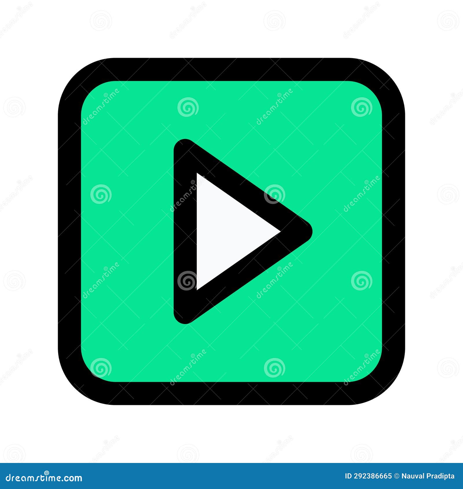 Play Filled Line Style Icon Stock Vector - Illustration of player ...