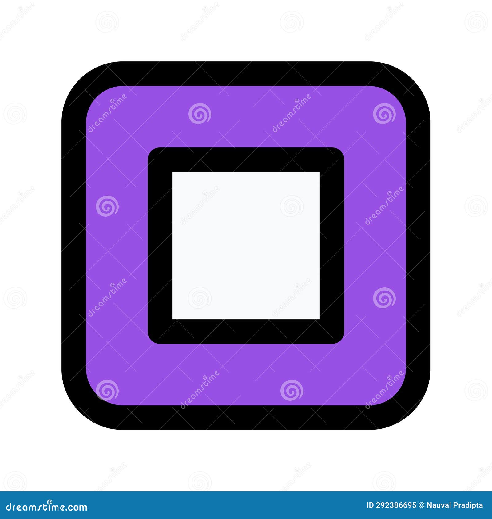 Stop Music Filled Line Style Icon Stock Vector - Illustration of vector ...