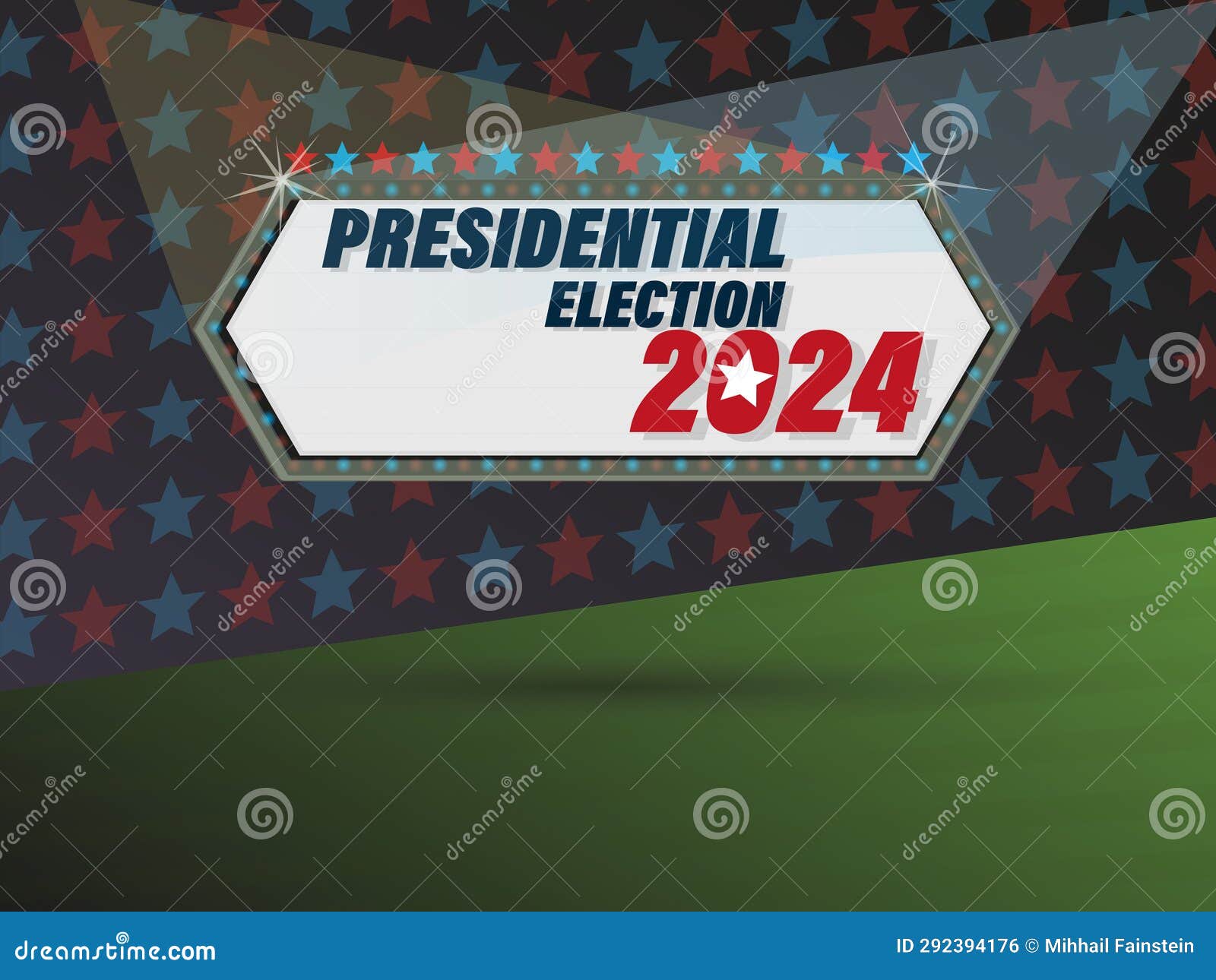 USA 2024 Presidential Elections Event Banner Stock Illustration ...