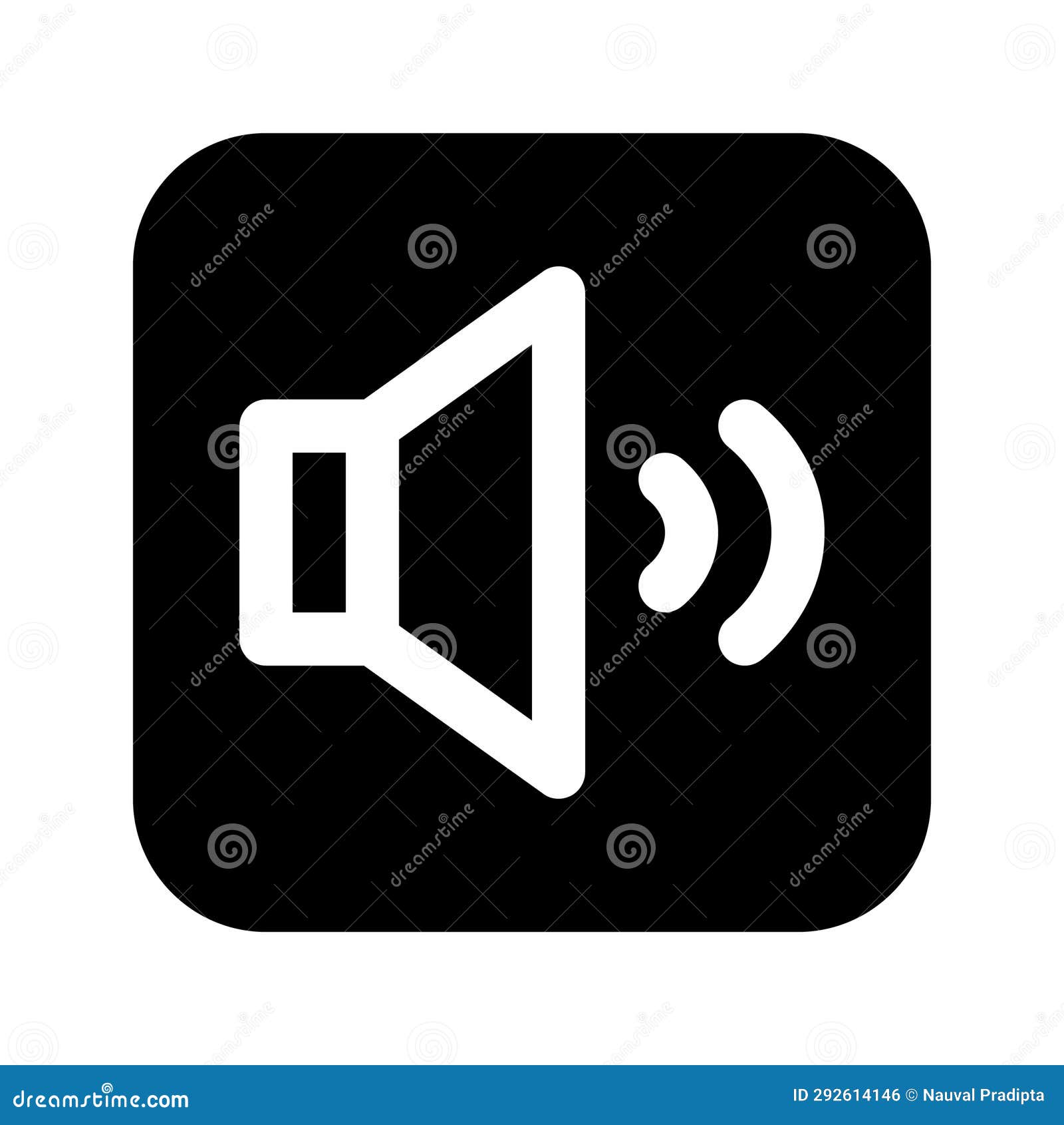 Full Volume Solid Style Icon Stock Vector - Illustration of audio ...