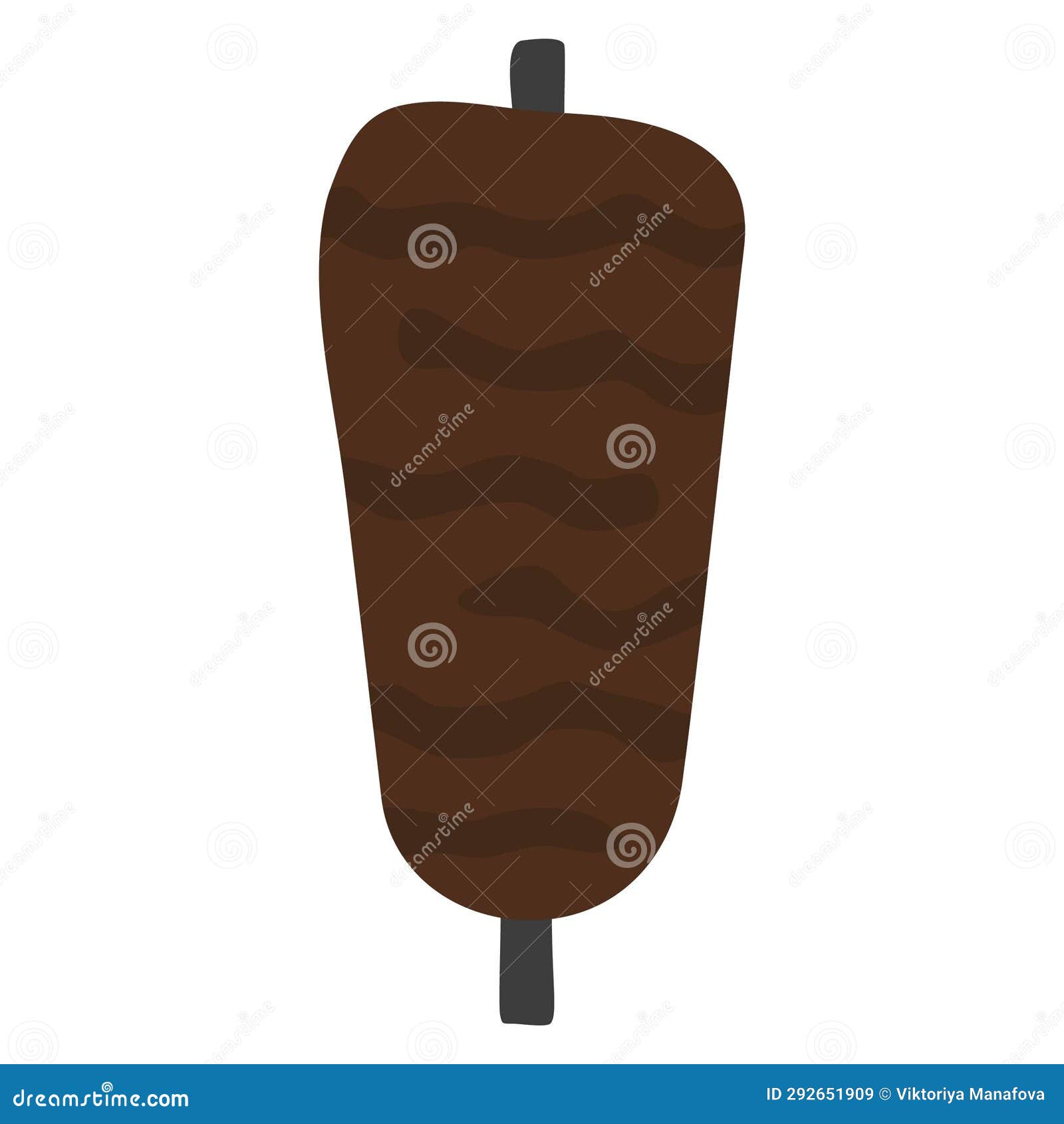 Turkish doner stock illustration. Illustration of food - 292651909