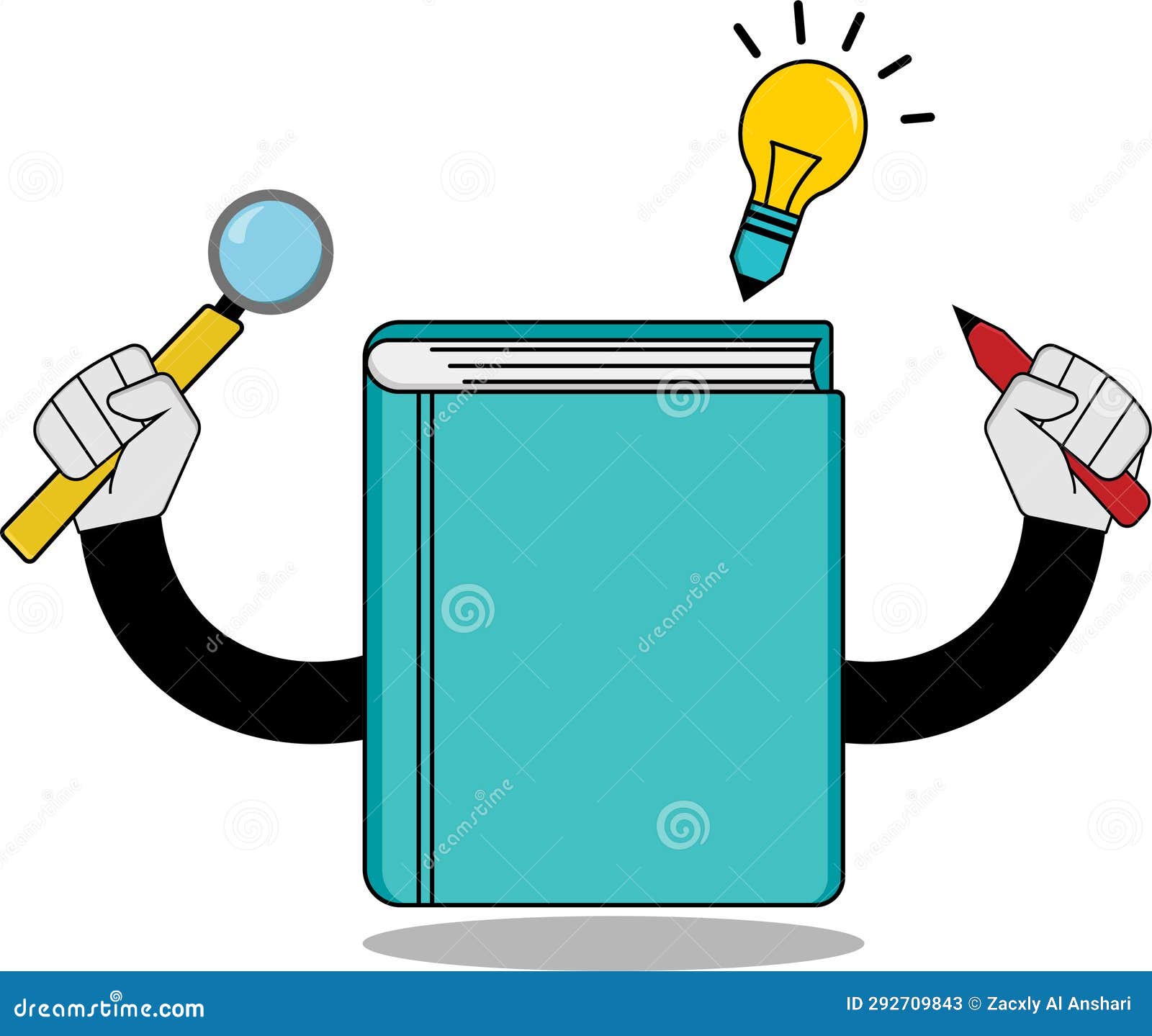 Ingenious book characters stock vector. Illustration of concept - 292709843