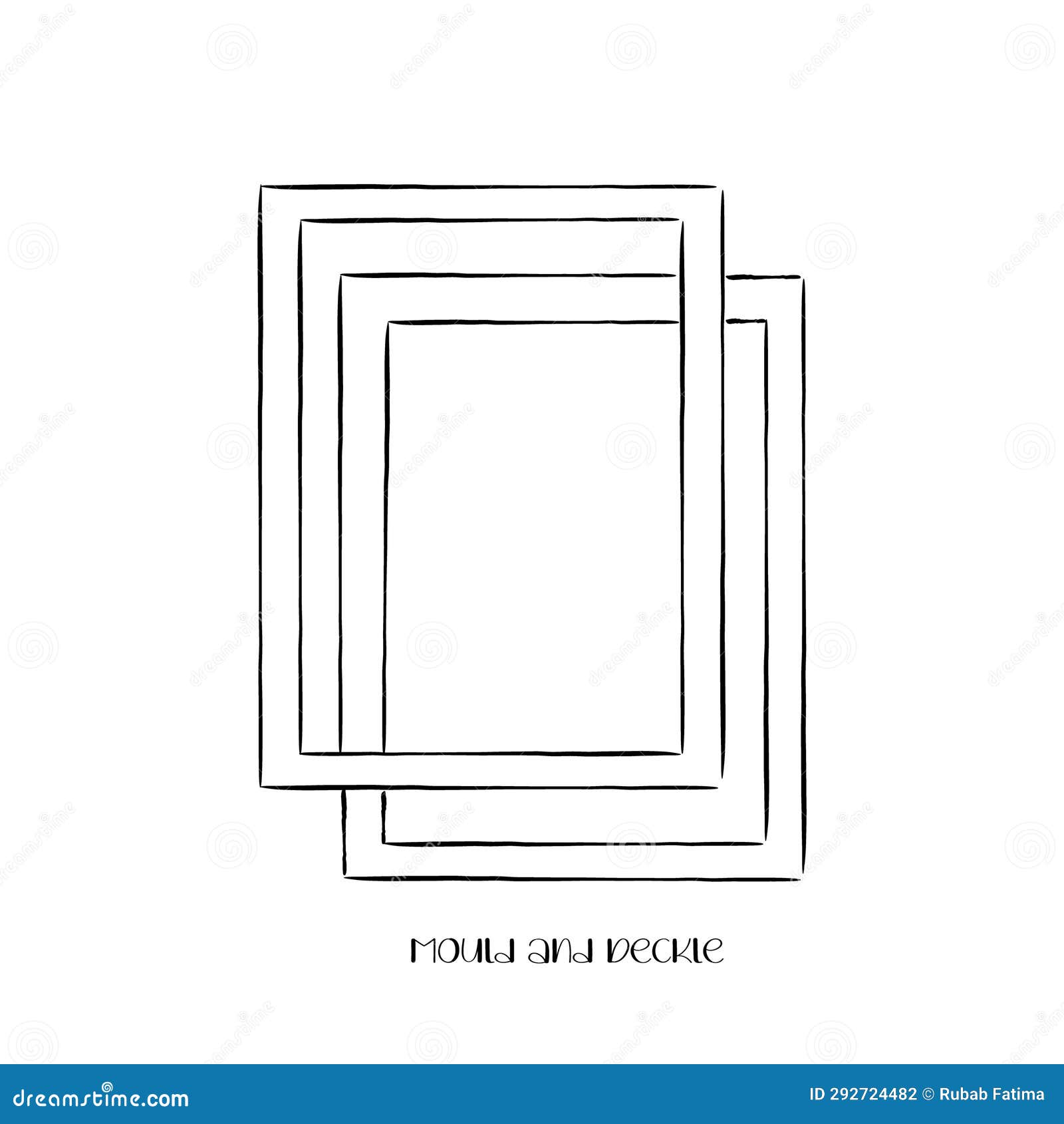 Mould and Deckle stock illustration. Illustration of vector - 292724482