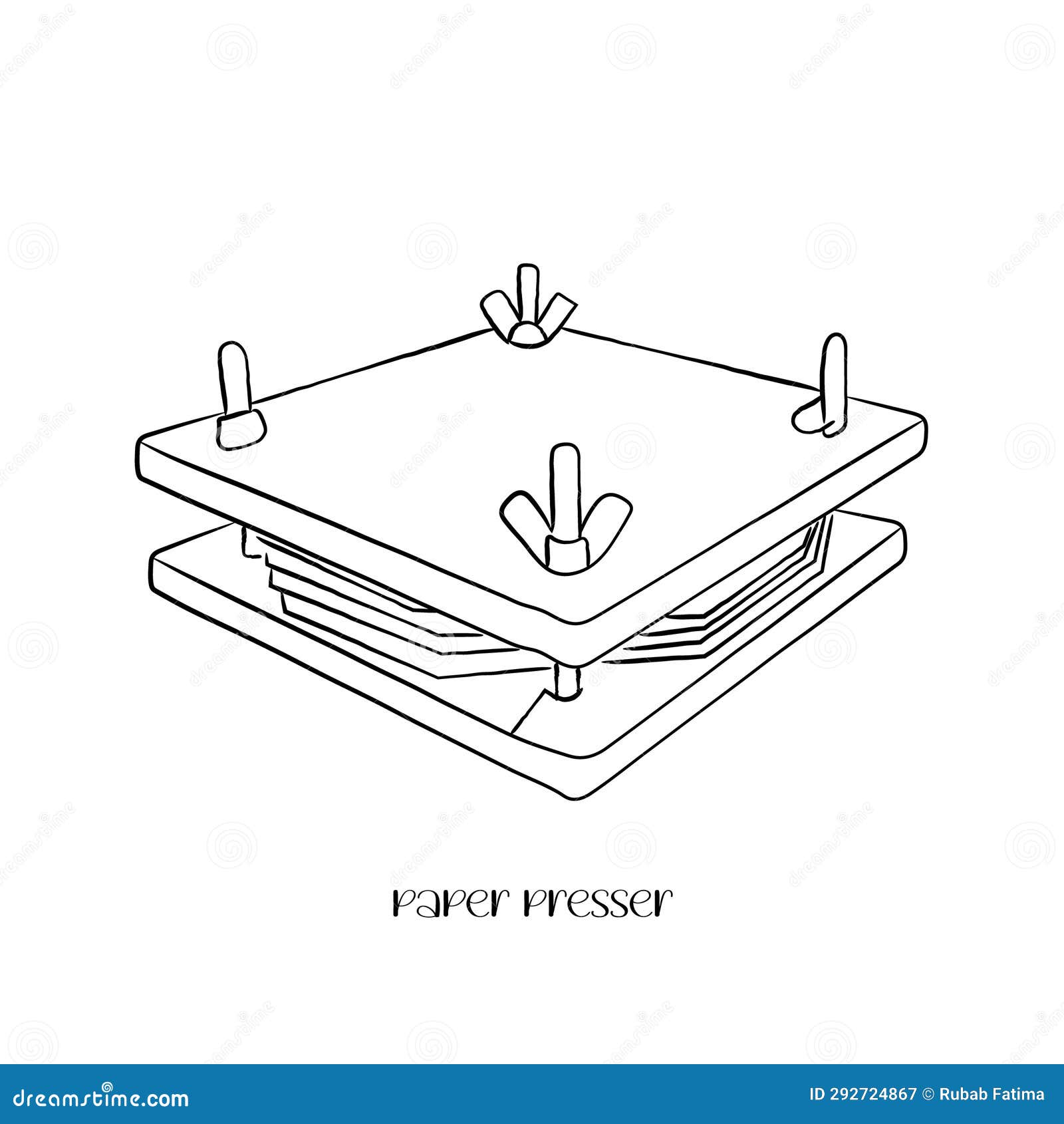 Paper Presser stock vector. Illustration of fiber, icons - 292724867
