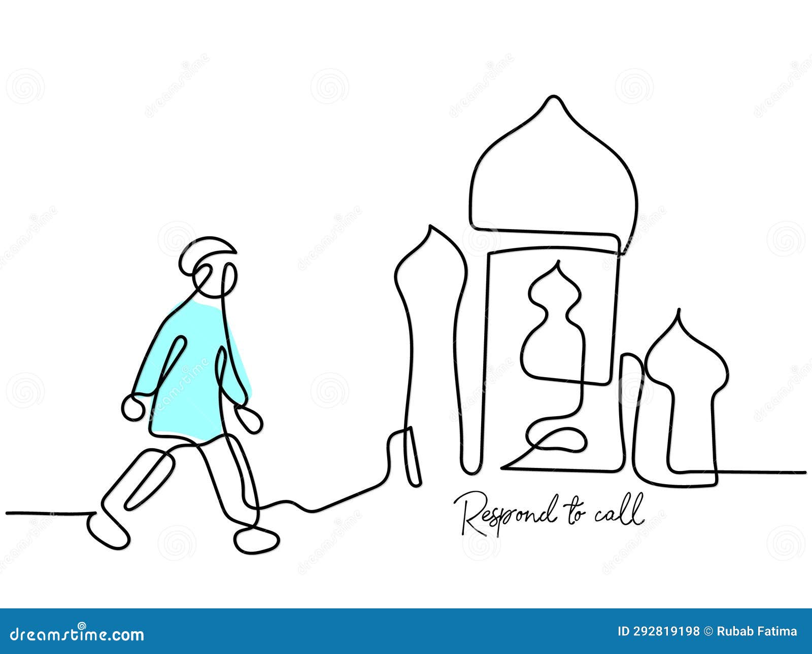 Call to prayer. stock vector. Illustration of prayer - 292819198