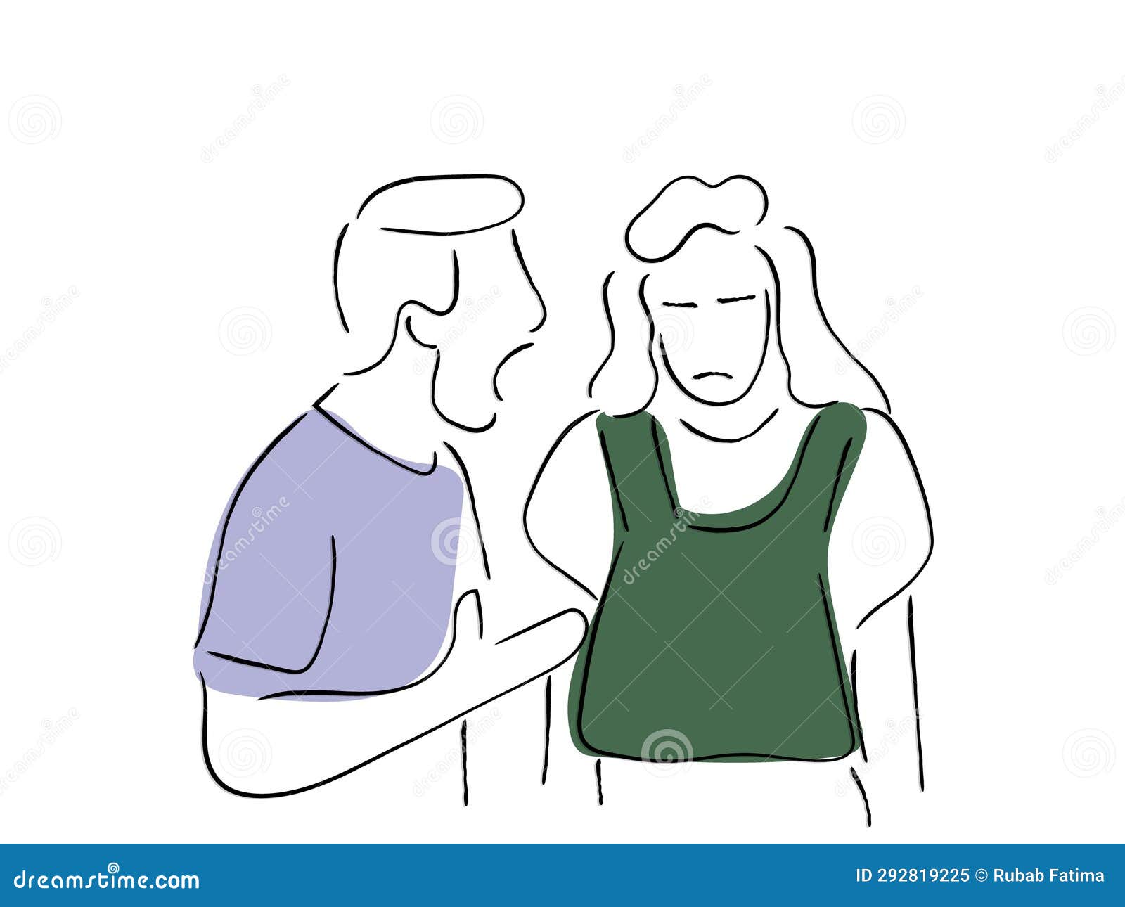 Couple arguing stock illustration. Illustration of people - 292819225