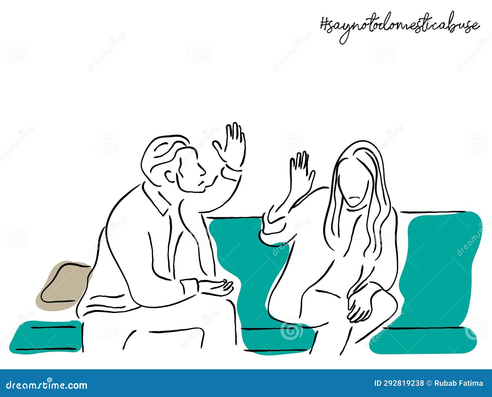 Couple arguing stock illustration. Illustration of adult - 292819238