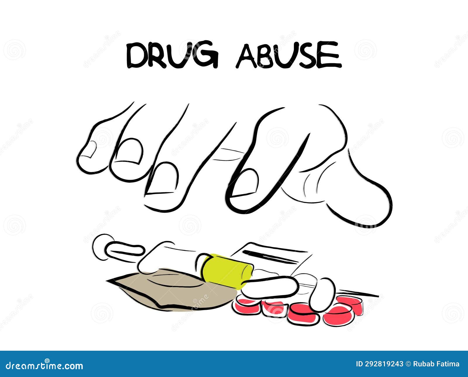 Anti drug awareness stock illustration. Illustration of addiction ...