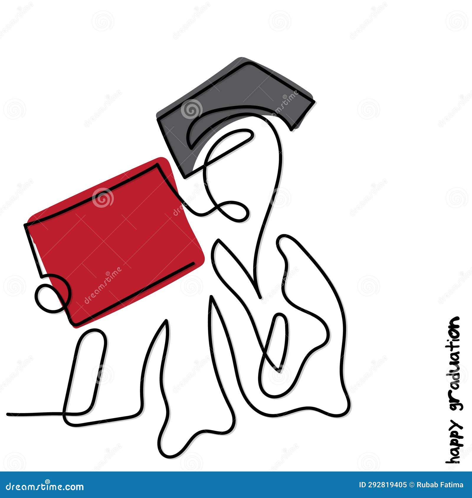 Graduation ceremony. stock illustration. Illustration of square - 292819405
