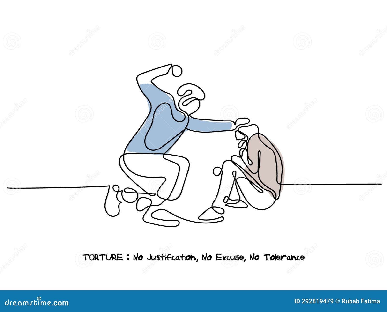 Protest against torture stock illustration. Illustration of print ...