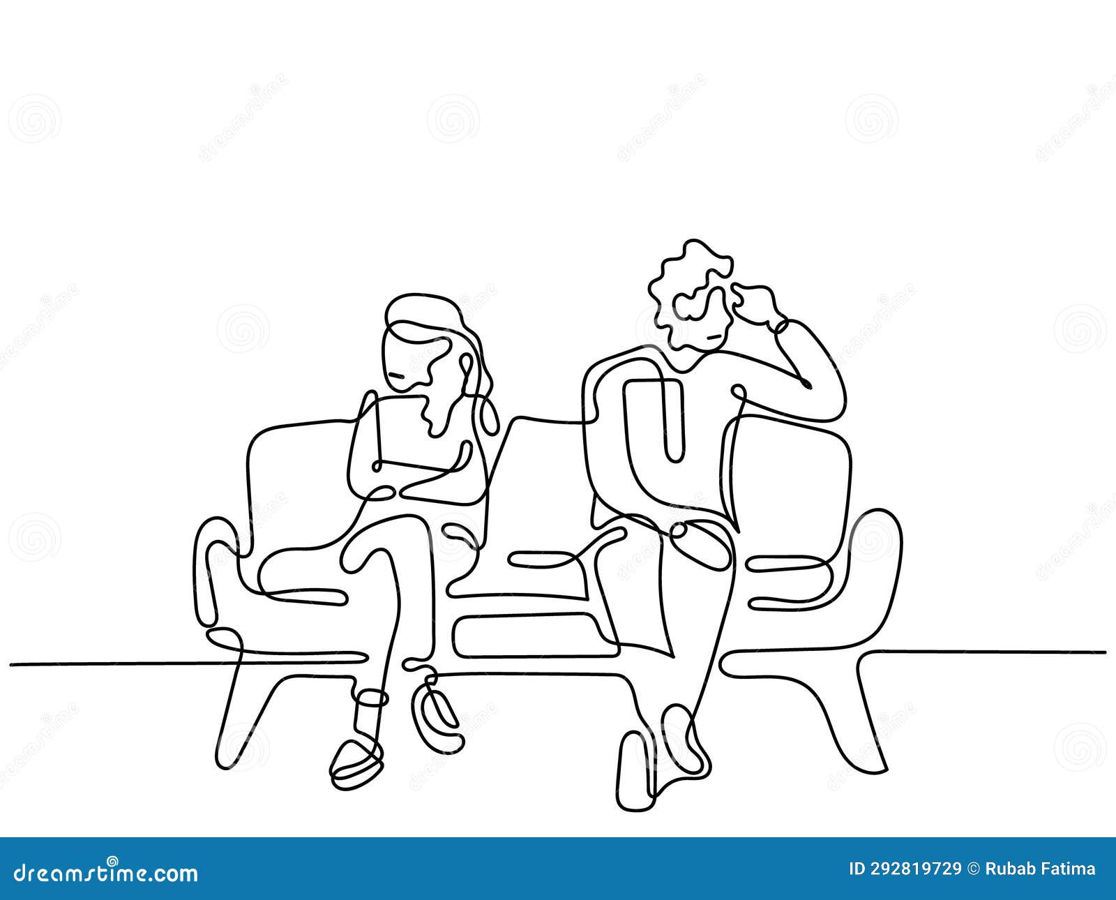 Couple arguing stock illustration. Illustration of young - 292819729