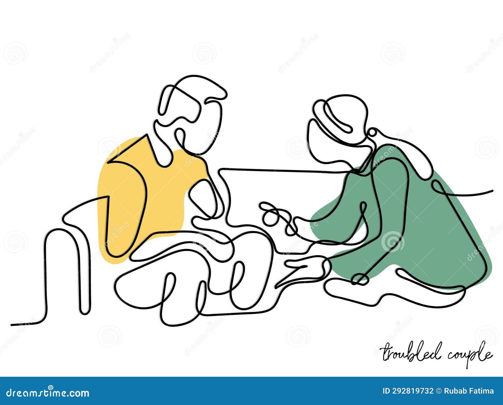 Couple arguing stock illustration. Illustration of misunderstood ...