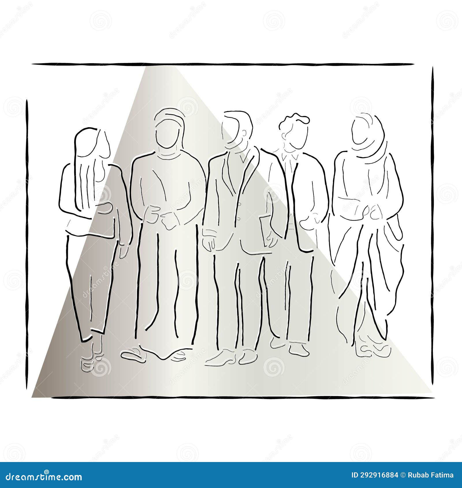 Executive people. stock illustration. Illustration of collage - 292916884