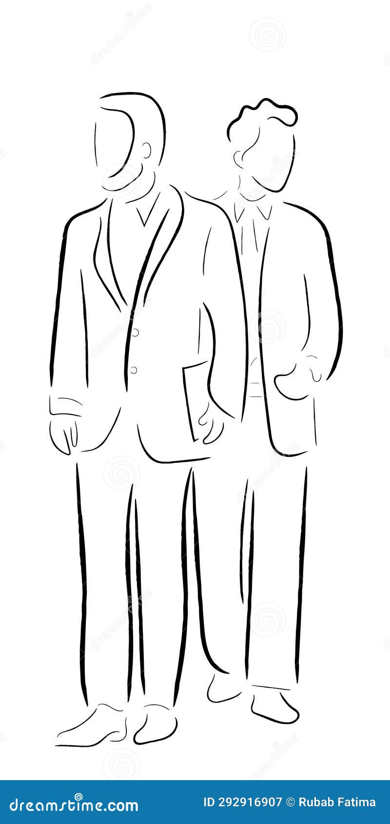 Business man stock illustration. Illustration of line - 292916907