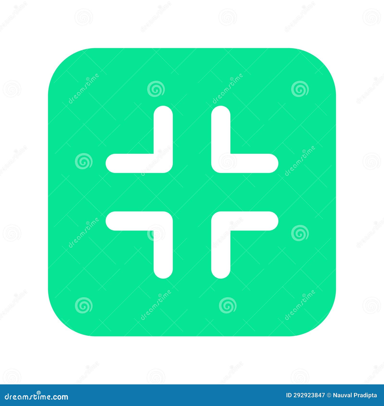 Minimize Flat Style Icon stock vector. Illustration of flat - 292923847