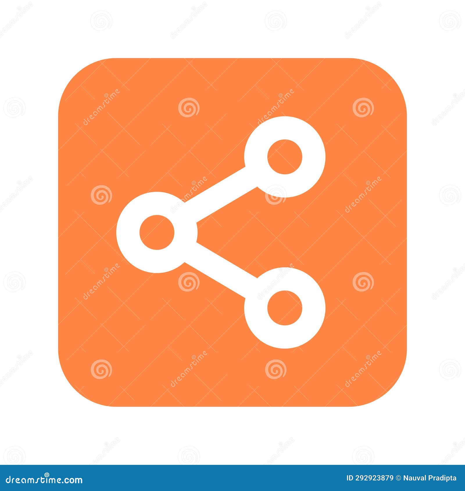 Share Flat Style Icon stock vector. Illustration of media - 292923879