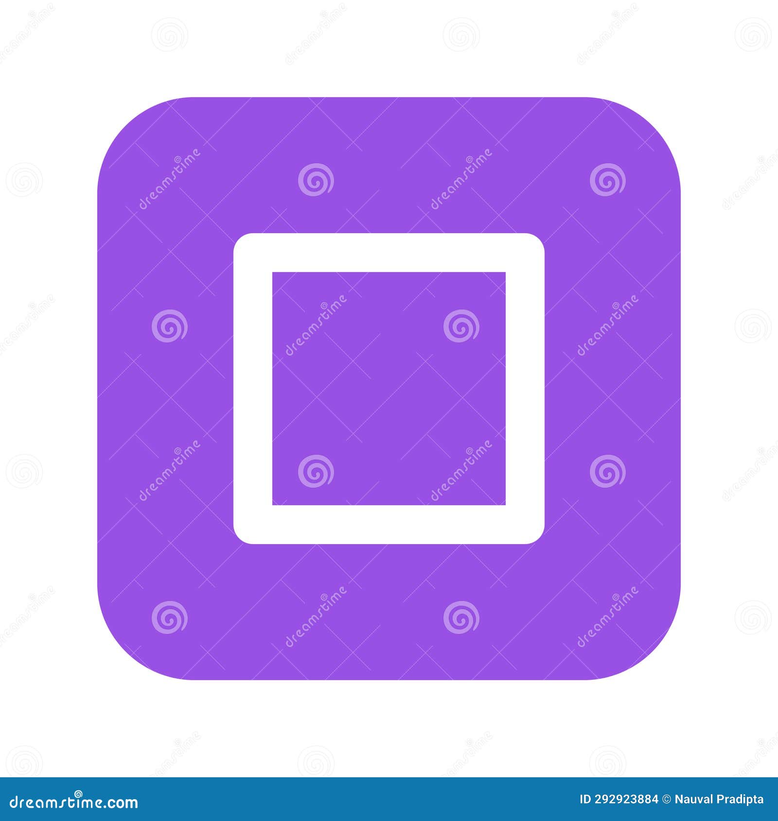 Stop Music Flat Style Icon stock vector. Illustration of white - 292923884