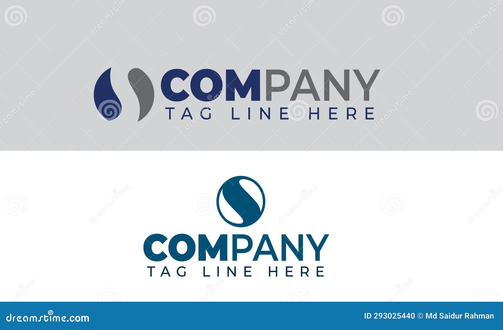 S Round Circle Lettering Logo Design Set, Typography Red and Black ...