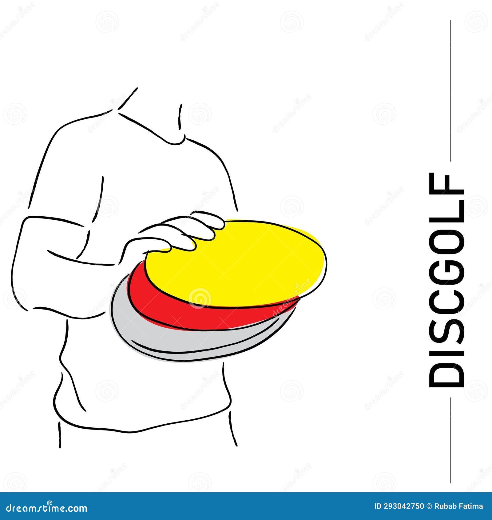 Disc Golf Player stock illustration. Illustration of sports - 293042750