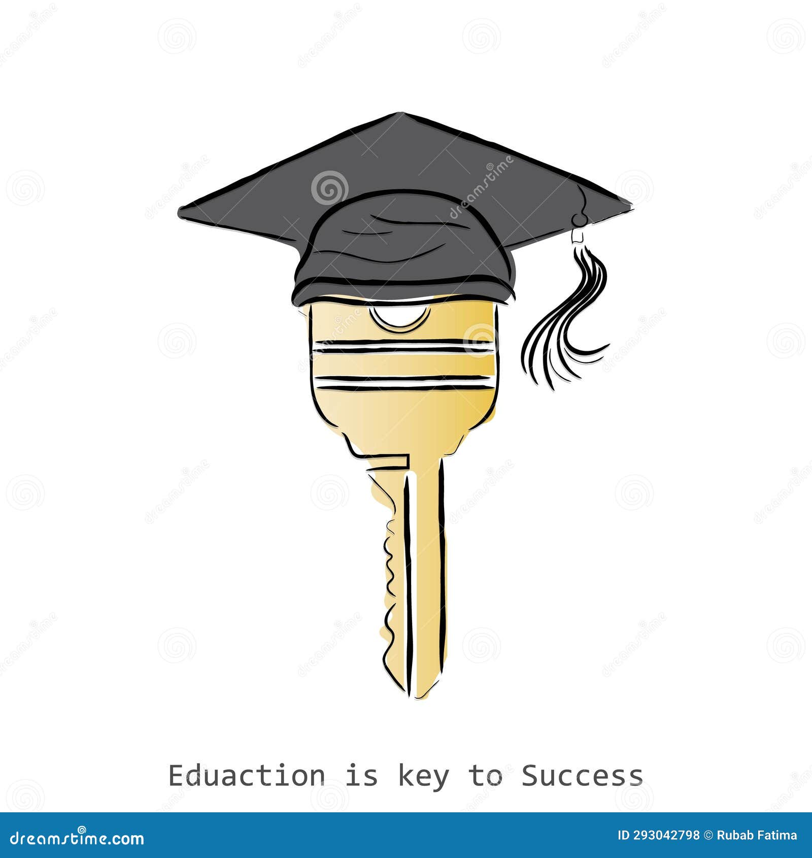 Education key symbol stock illustration. Illustration of open - 293042798