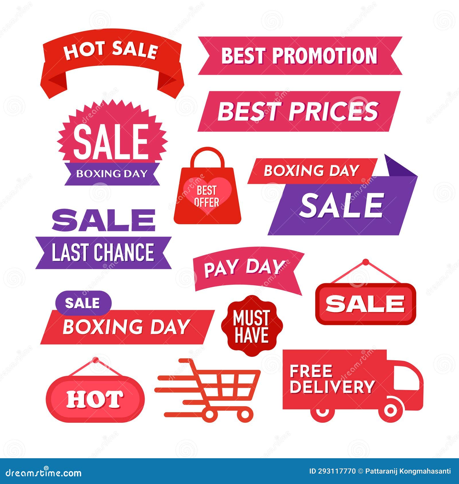Sale Tags for Marketing and Promotion Campaign, Discount Sticker ...